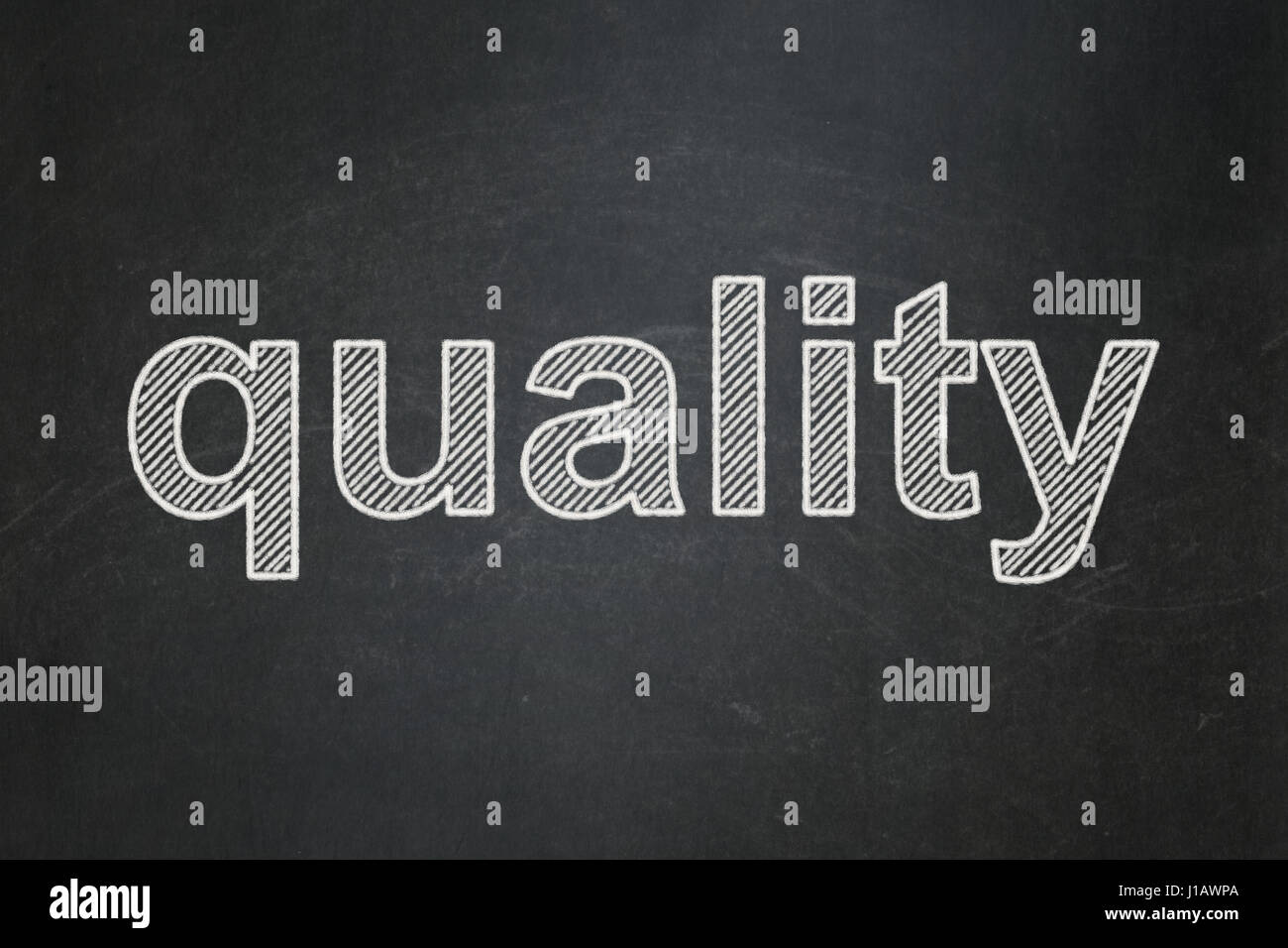 Marketing concept: Quality on chalkboard background Stock Photo - Alamy