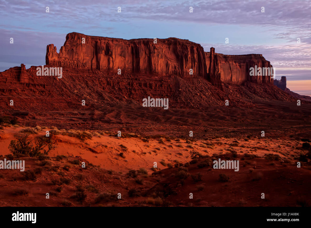 First Rays of the Sun Strike Elephant Rock Stock Photo - Alamy