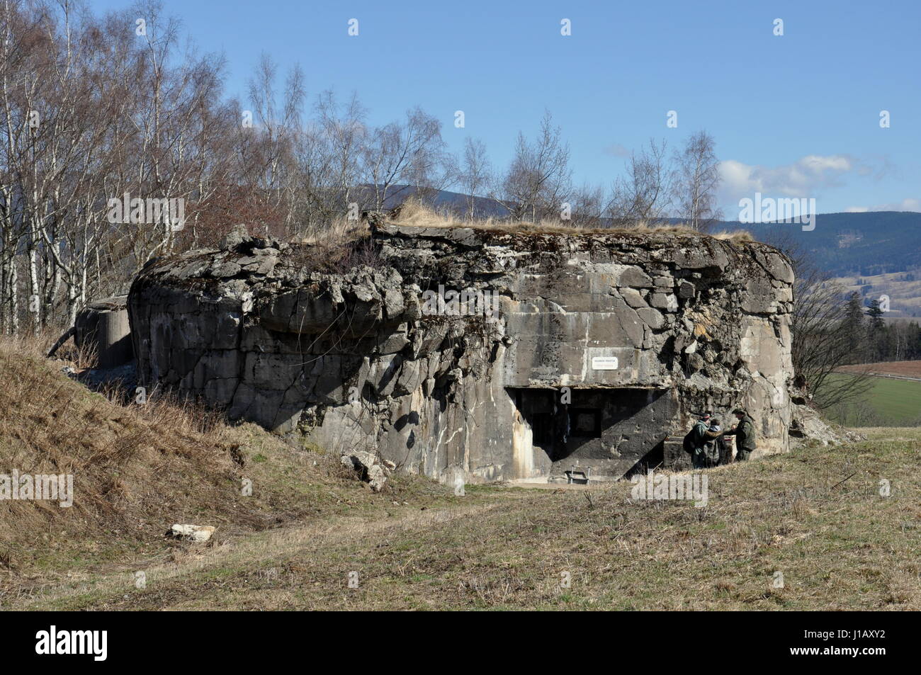 Military fortifications on the border, bunker, fort, fortress, war ...