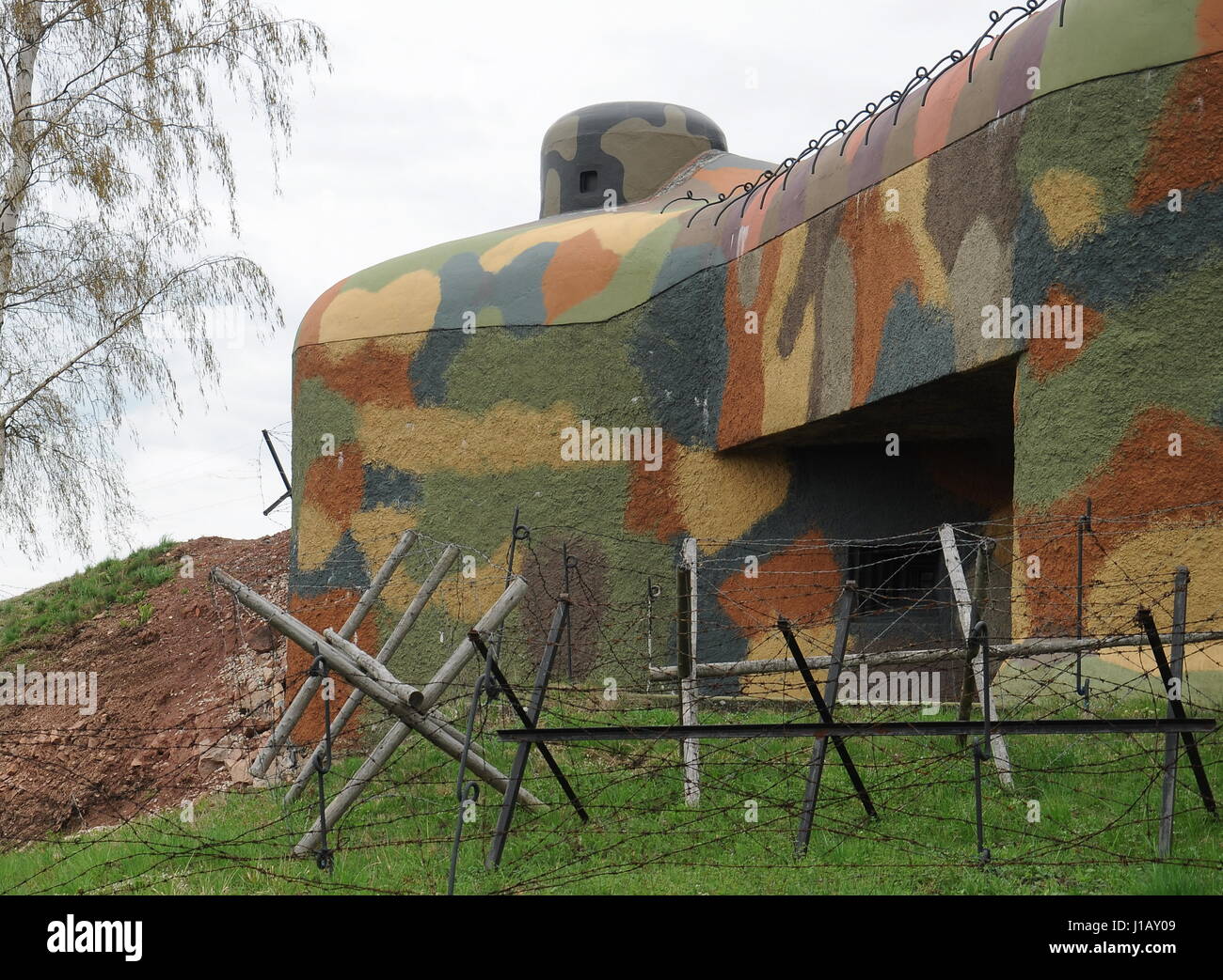 Military fortifications on the border, bunker, fort, fortress, war ...