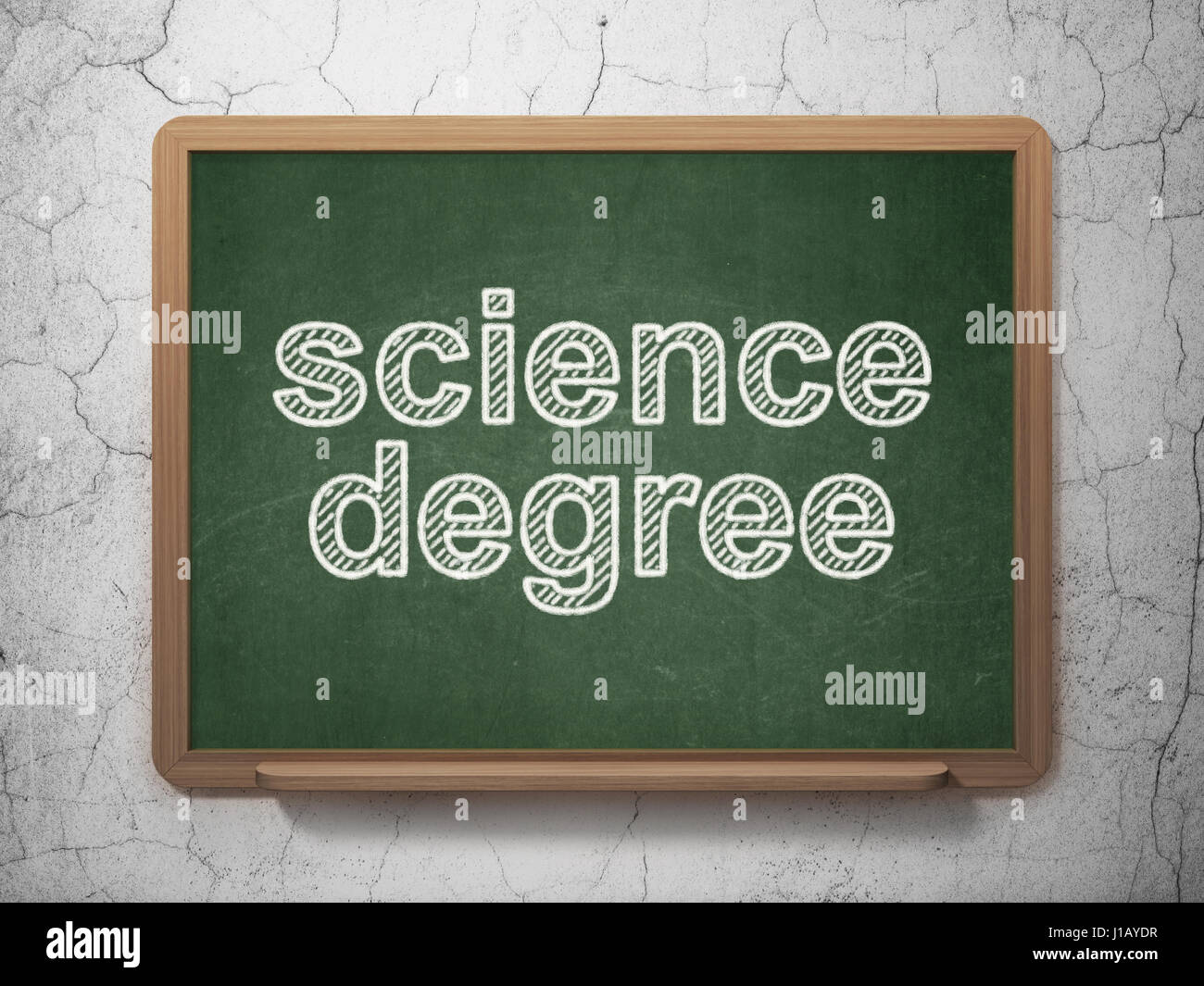 Science concept: Science Degree on chalkboard background Stock Photo ...