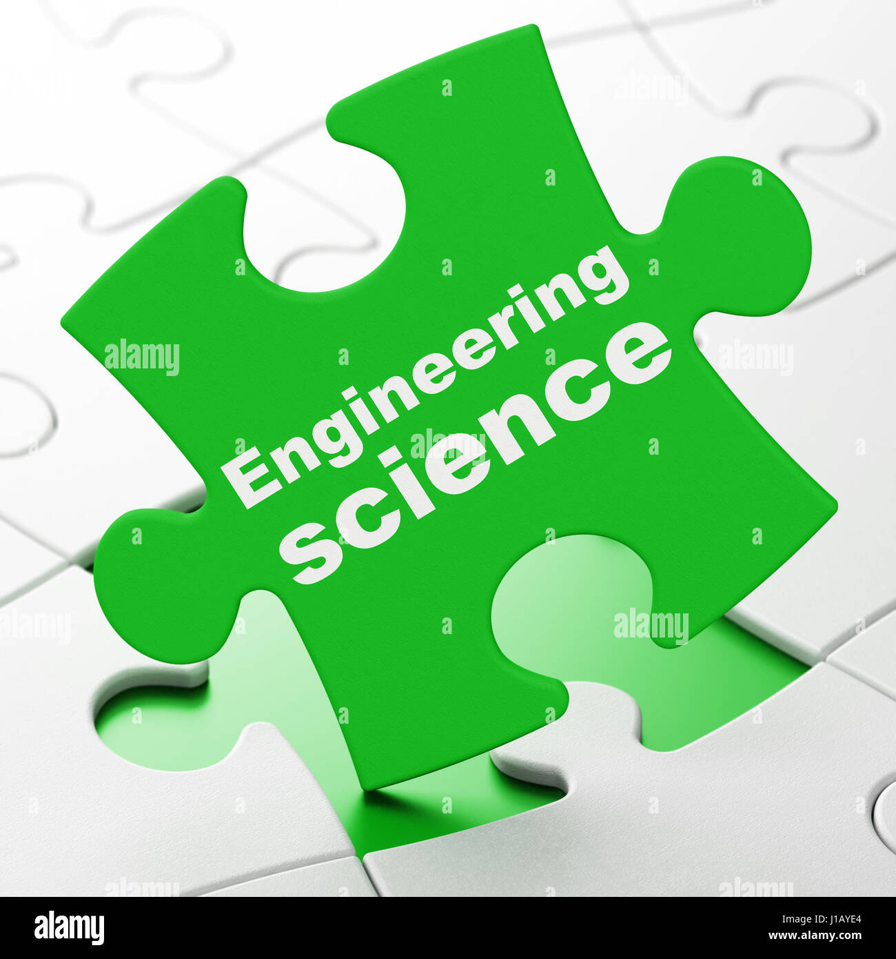 Science concept: Engineering Science on puzzle background Stock Photo ...