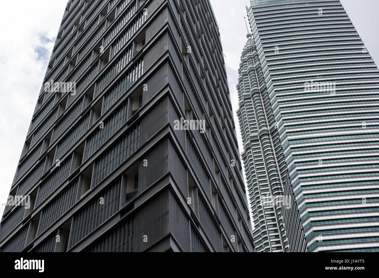 Photo two tall modern buildings Stock Photo - Alamy