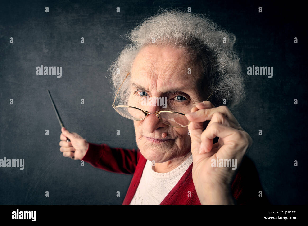 Strict mature woman hi-res stock photography and images - Alamy