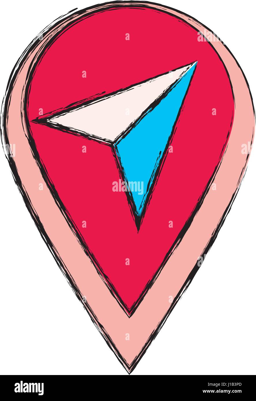 GPS map pointer Stock Vector Image & Art - Alamy