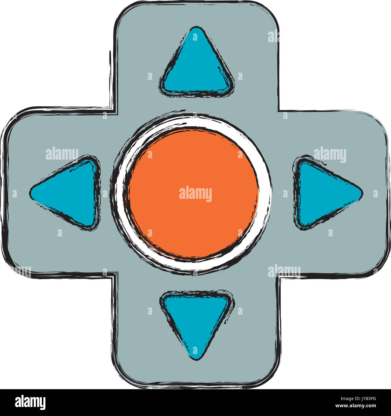 Gamepad cross isolated Stock Vector Image & Art - Alamy