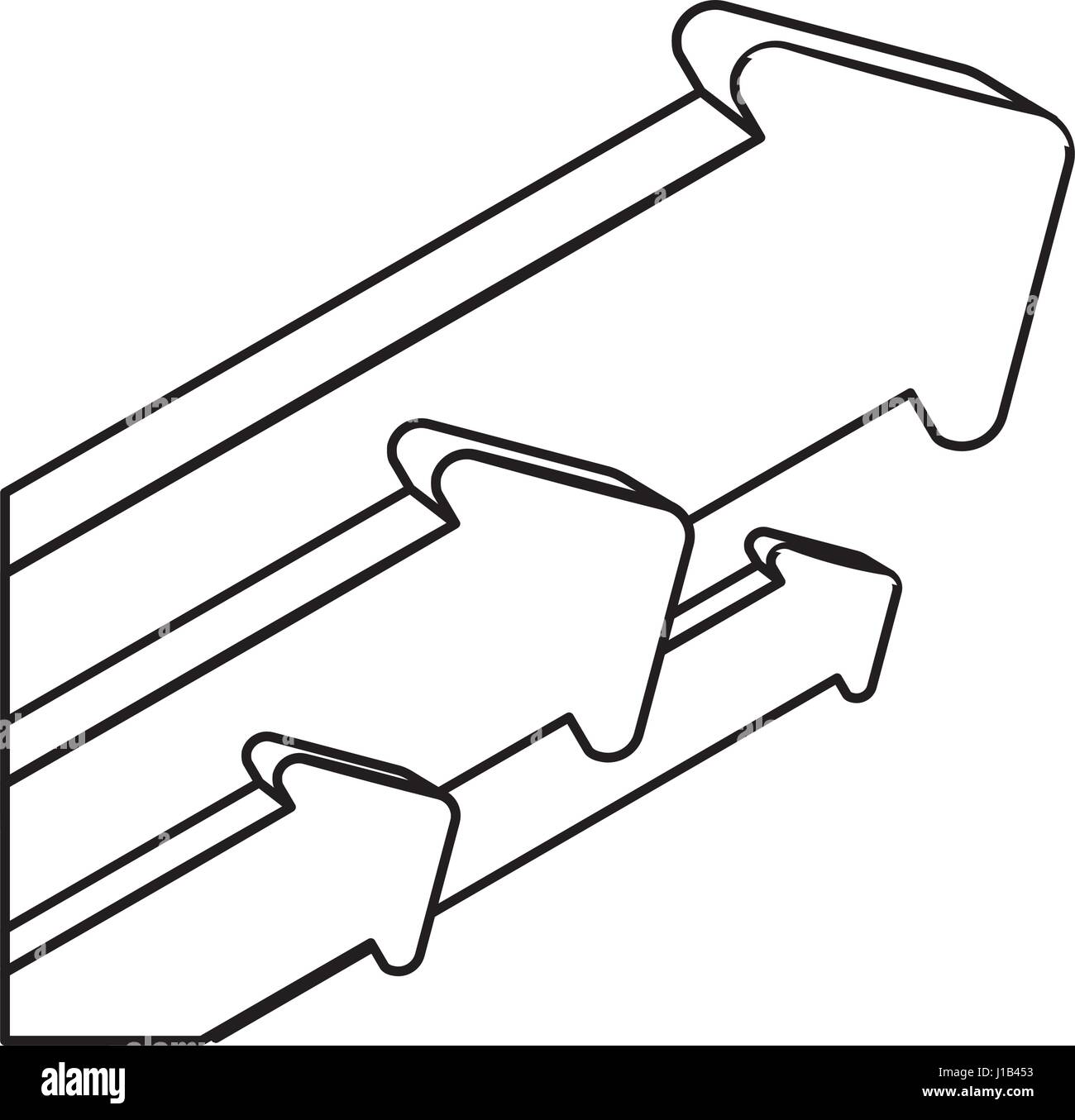 Arrow up increase Stock Vector Image & Art - Alamy