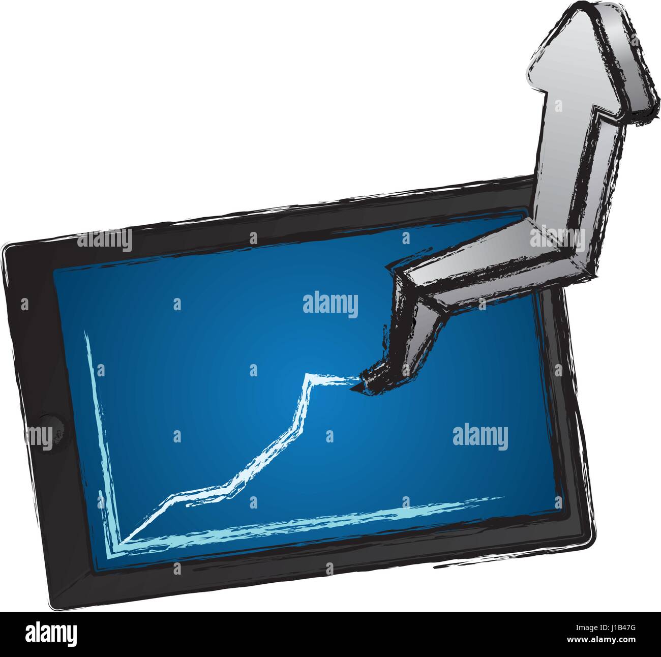Arrow up increase Stock Vector Image & Art - Alamy