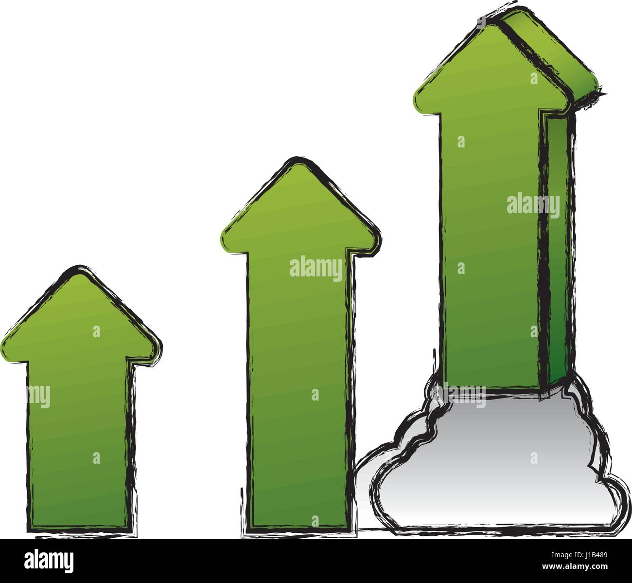 Arrow up increase Stock Vector Image & Art - Alamy