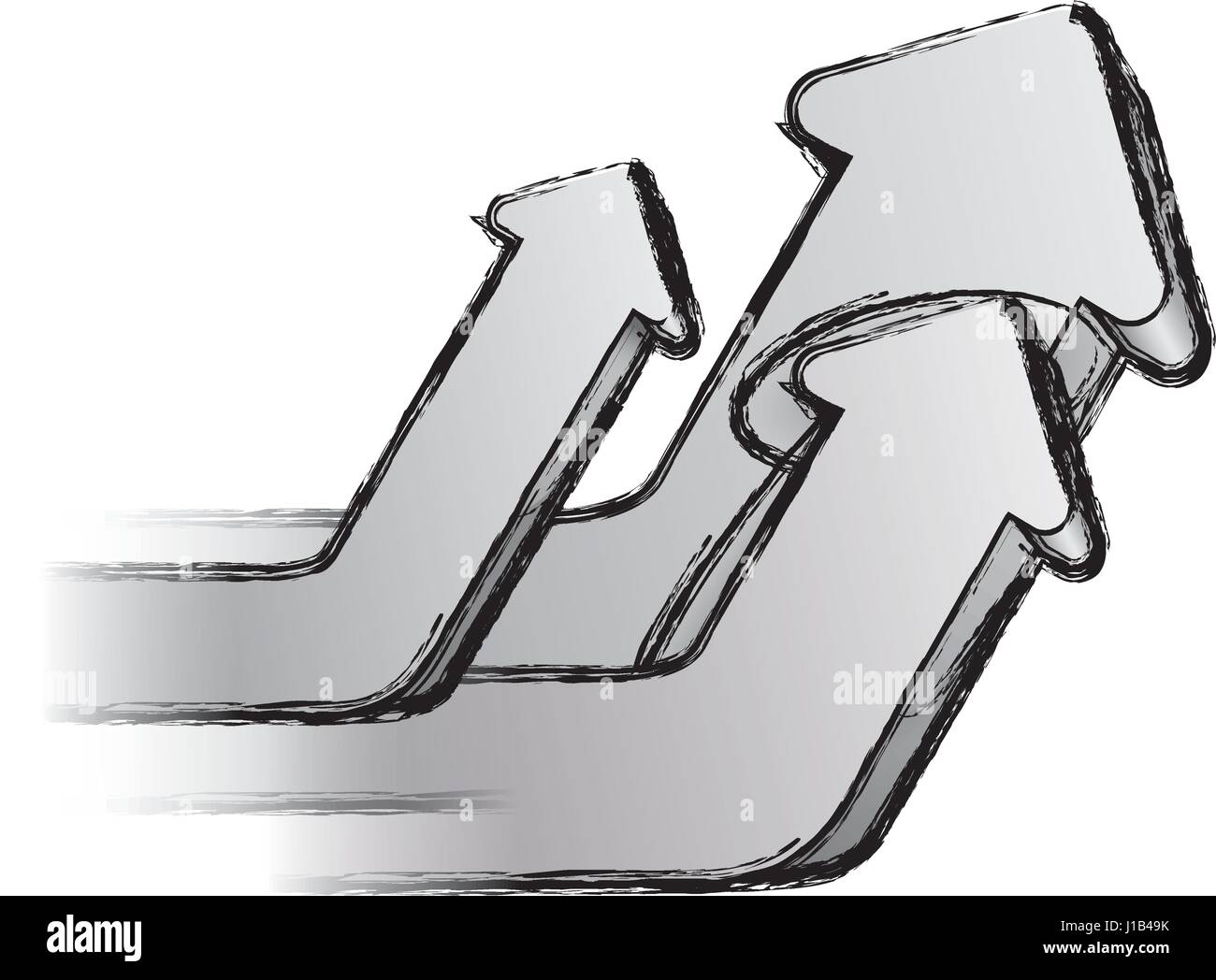 Arrow up increase Stock Vector Image & Art - Alamy