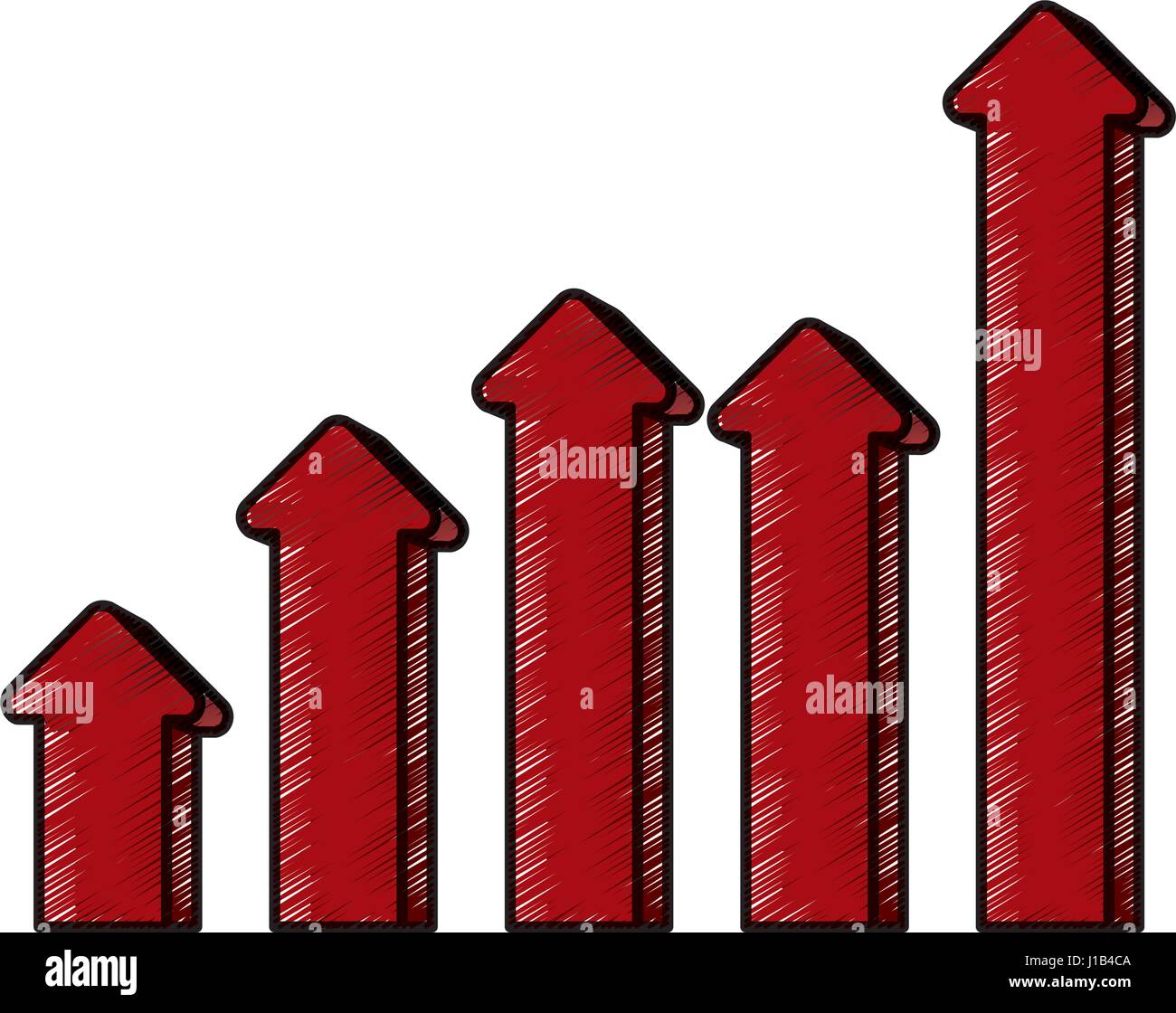 Arrow up increase Stock Vector Image & Art - Alamy