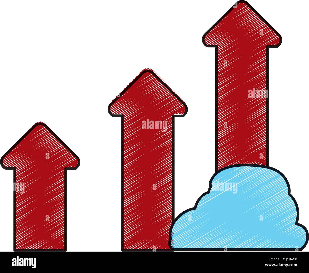 Arrow up increase Stock Vector Image & Art - Alamy