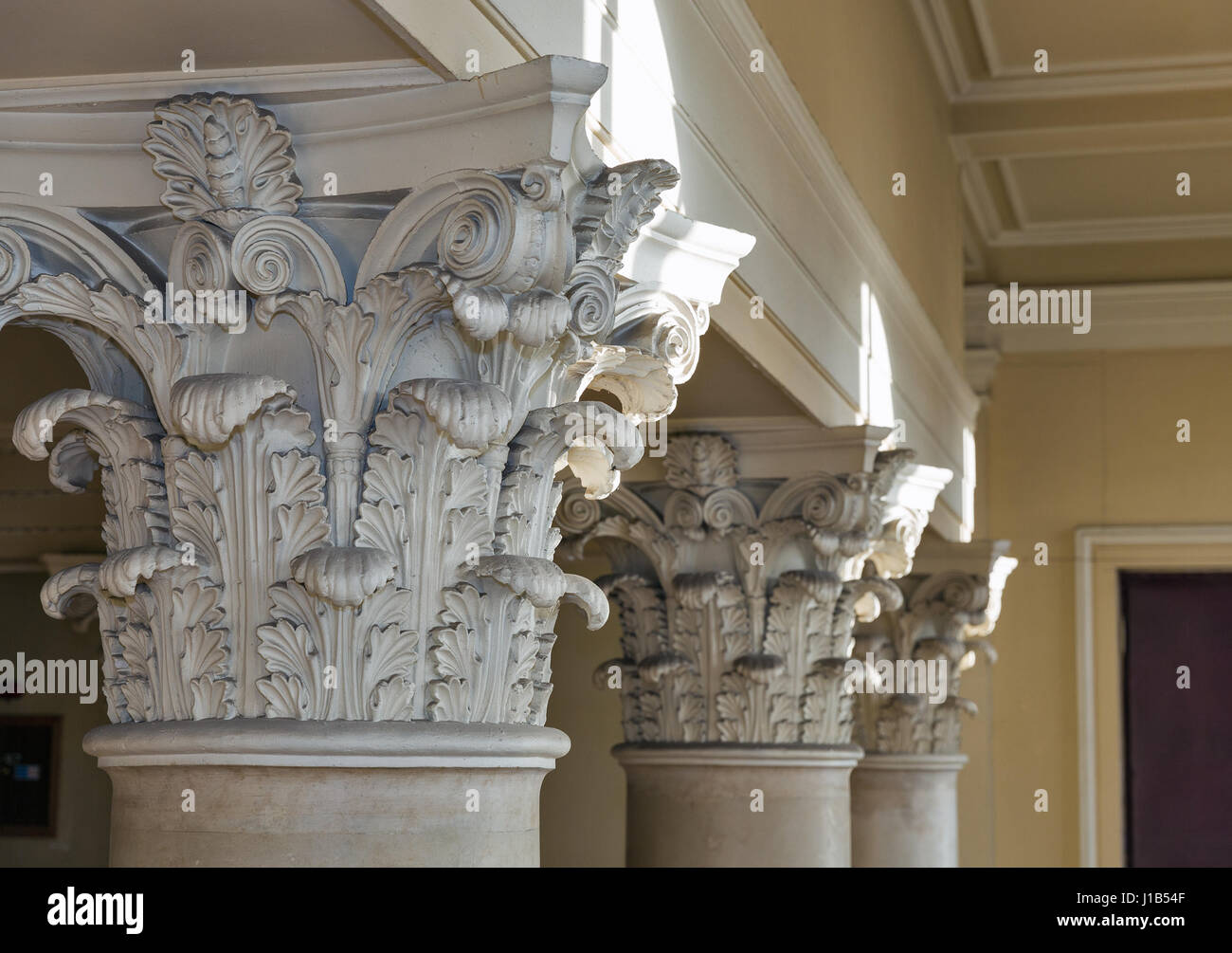 Interior classical architectural column closeup Stock Photo - Alamy