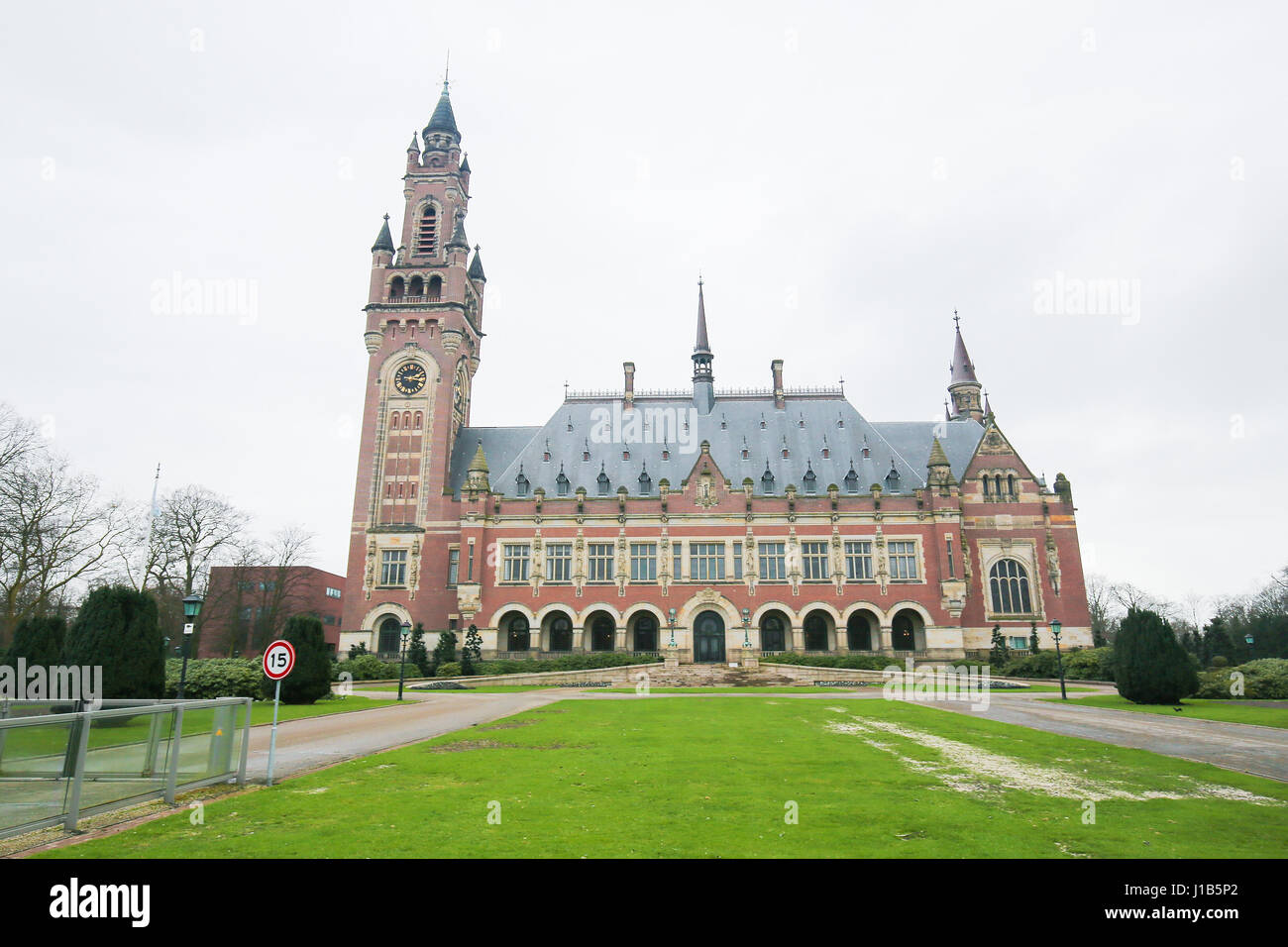 The Peace Palace is an international law building in The Hague, the ...