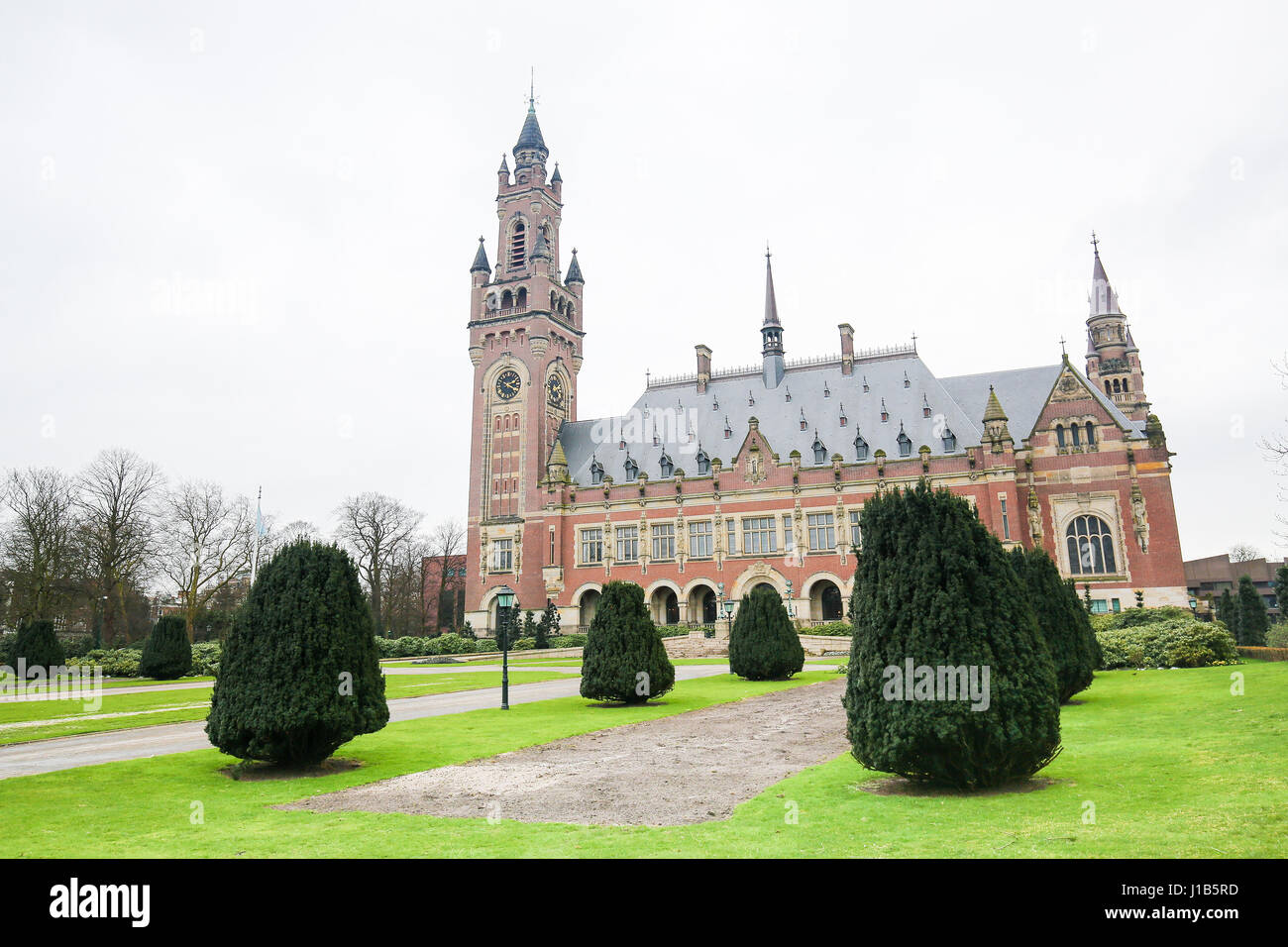 The Peace Palace is an international law building in The Hague, the ...