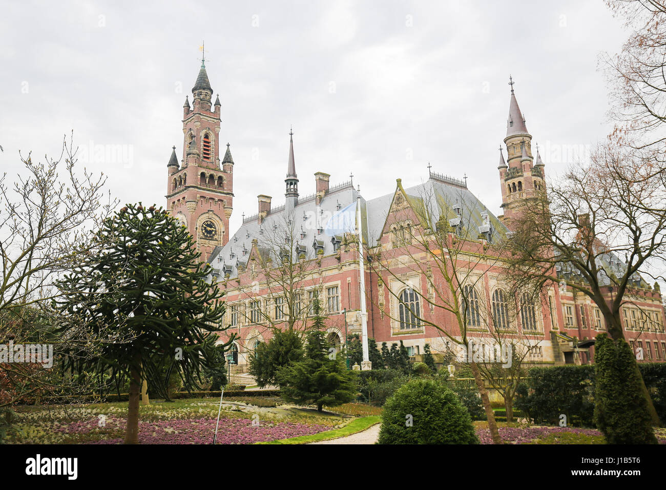 The Peace Palace is an international law building in The Hague, the ...
