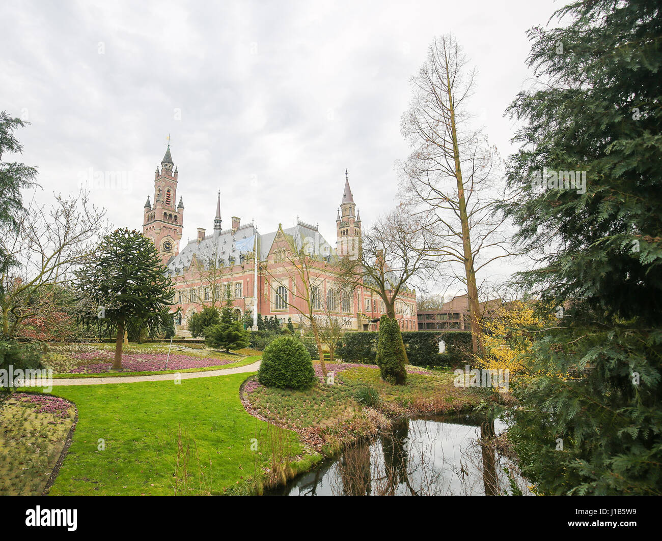 The Peace Palace is an international law building in The Hague, the ...