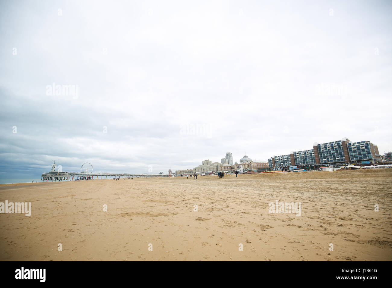 The Scheveningen Pier is a pleasure pier in the Dutch resort town of ...