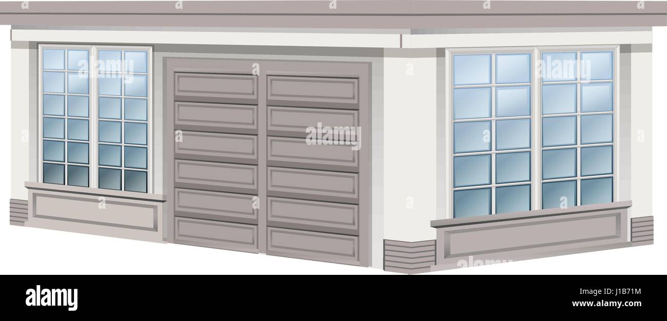Architecture design for garage illustration Stock Vector Image & Art ...