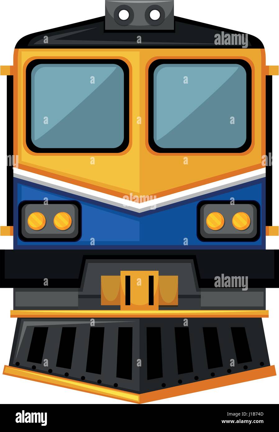 Modern train design on white background illustration Stock Vector Image ...