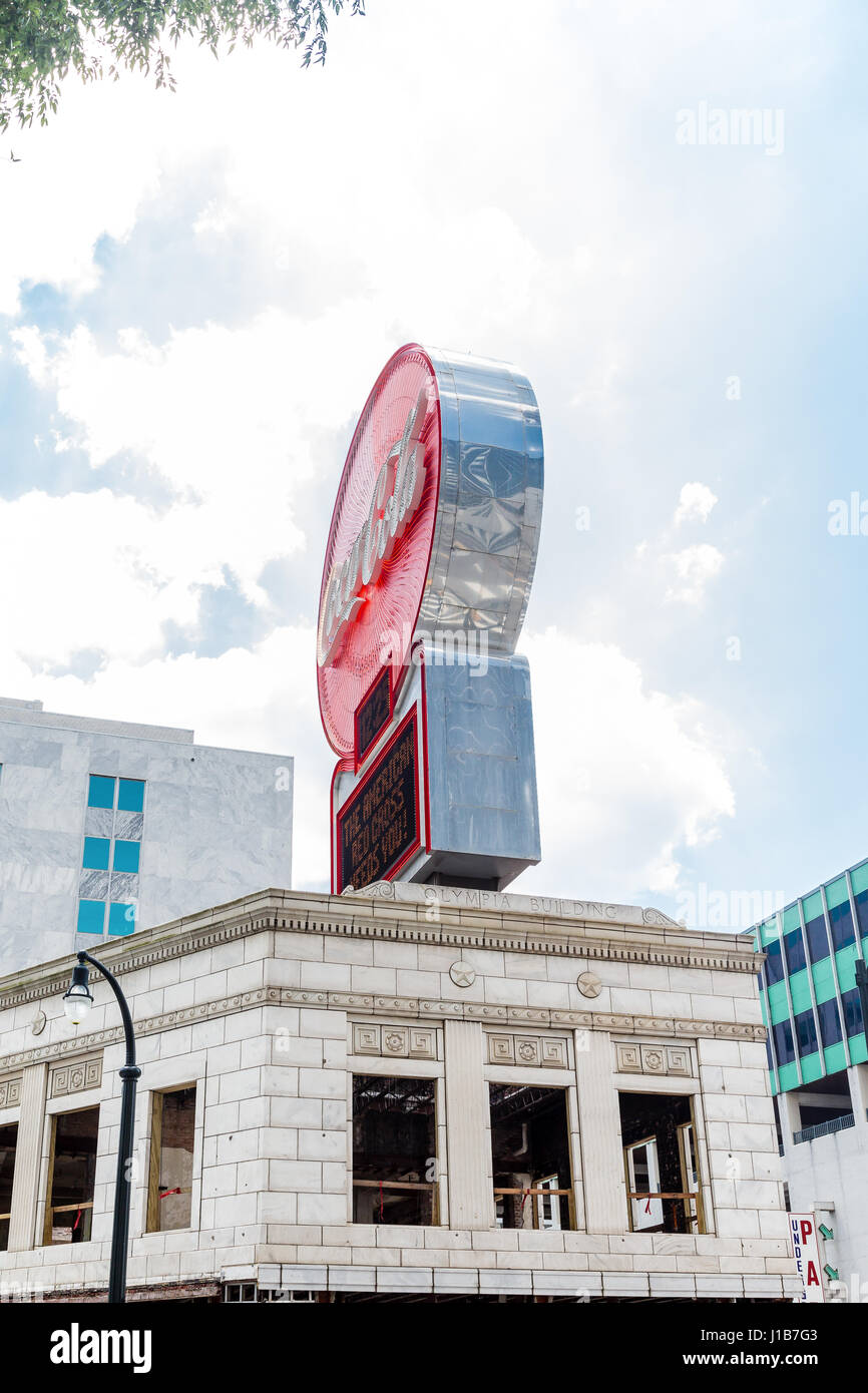 Coke Sign Over New Construction in Atlanta Stock Photo - Alamy