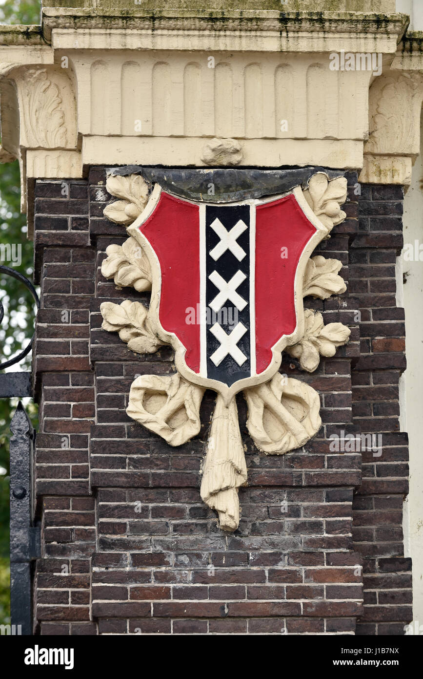 Emblem of the City of Amsterdam Stock Photo - Alamy