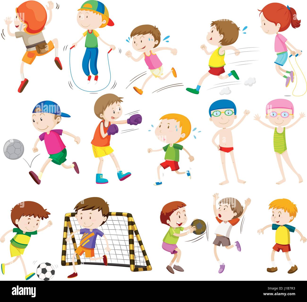 Childhood activities Stock Vector Images - Alamy