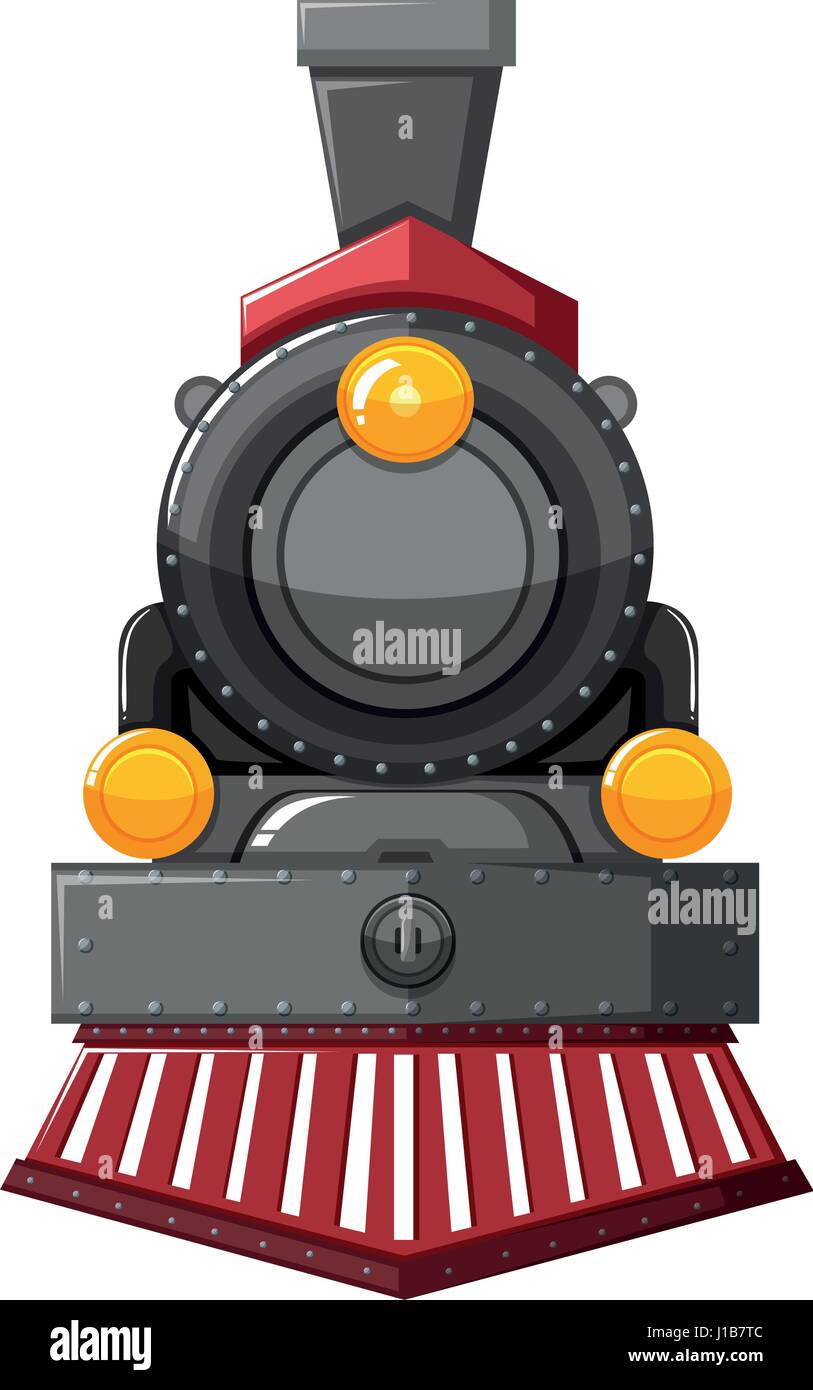 Steam engine in gray color illustration Stock Vector Image & Art - Alamy