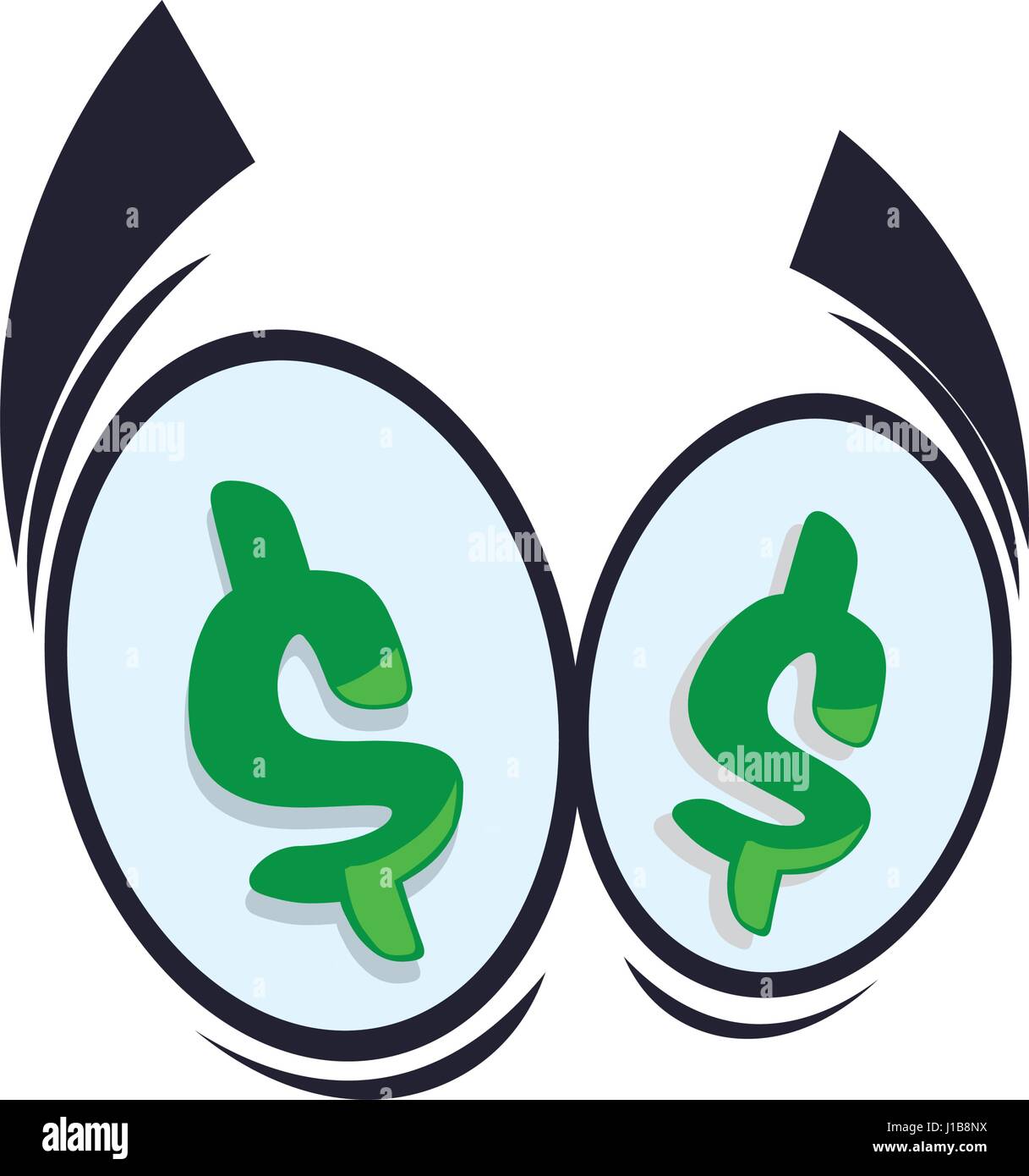 Money eyes cartoon Stock Vector Image & Art - Alamy