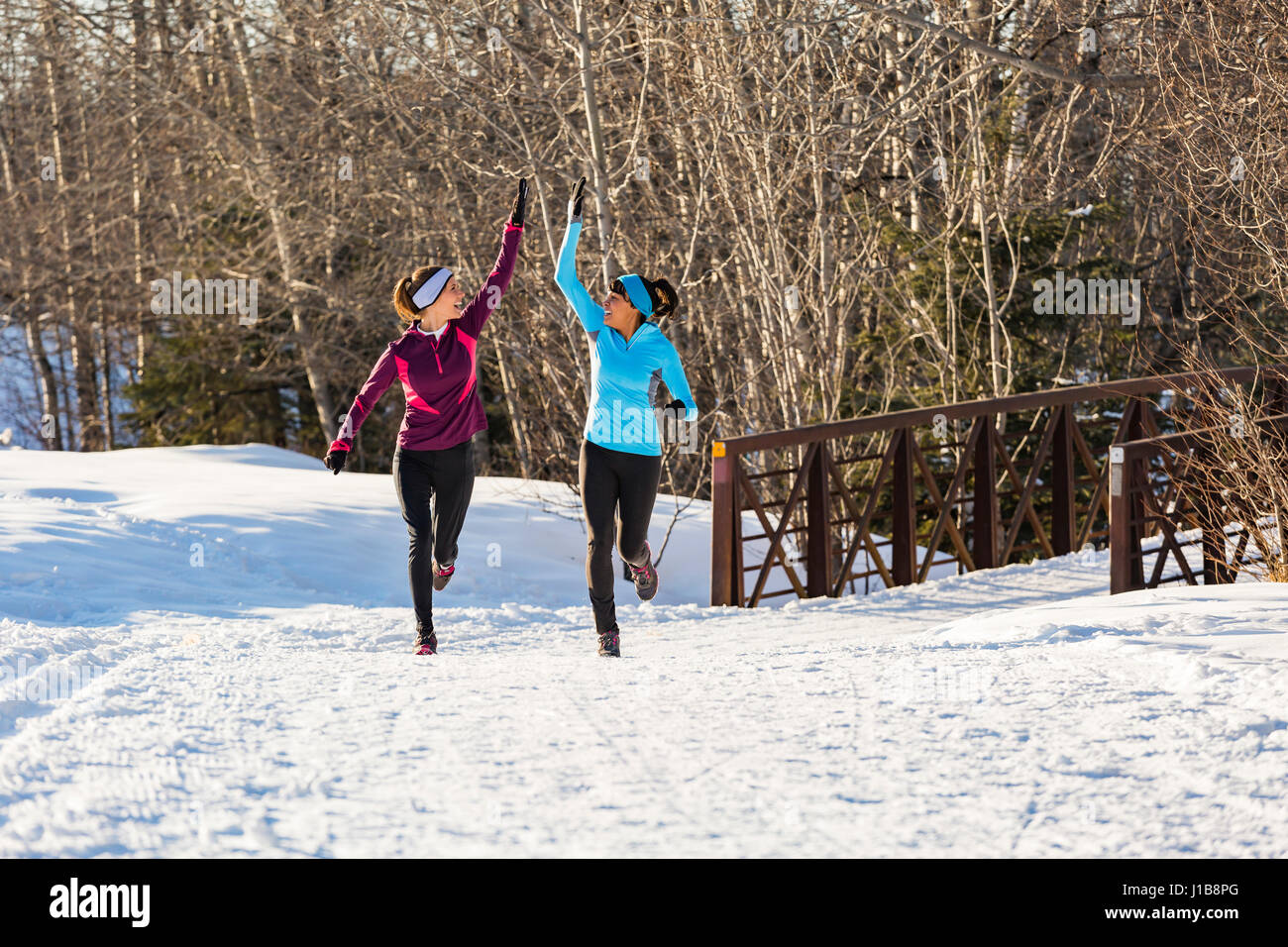 Running snow shadow hi-res stock photography and images - Alamy
