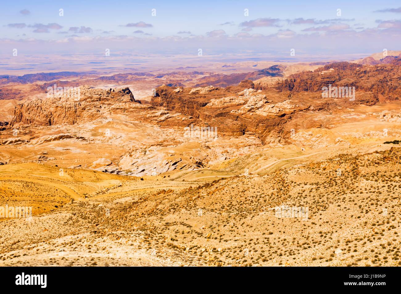 Scenic view of Jordanian desert Stock Photo - Alamy