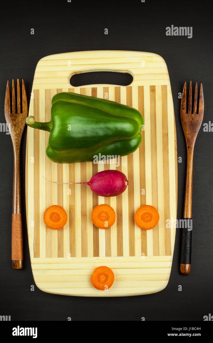 Strict vegetable diet. Raw food. Vegetarian food. The concept of diet ...