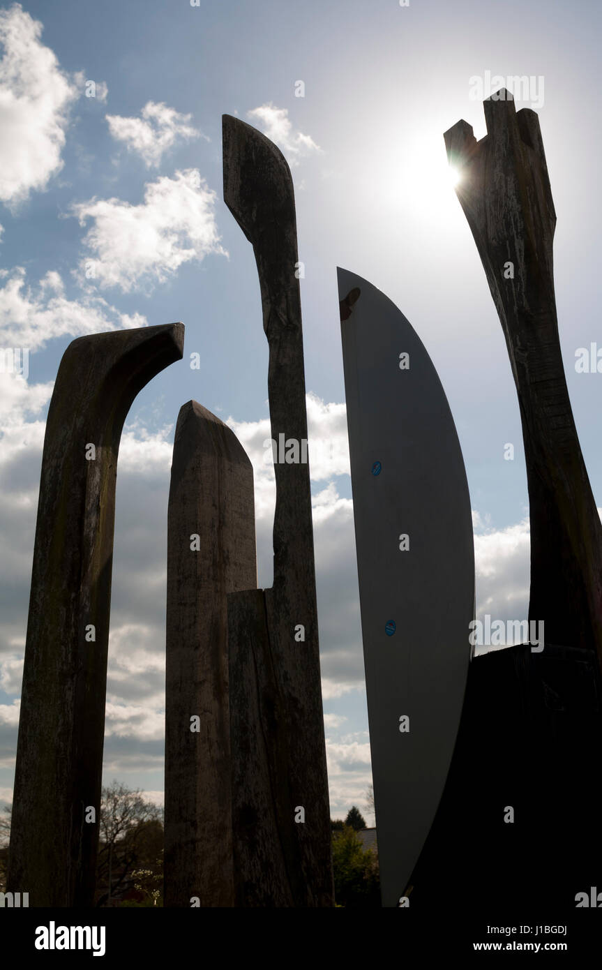 The Observatory Sculpture on a roundabout in Dukes Meadow Drive ...