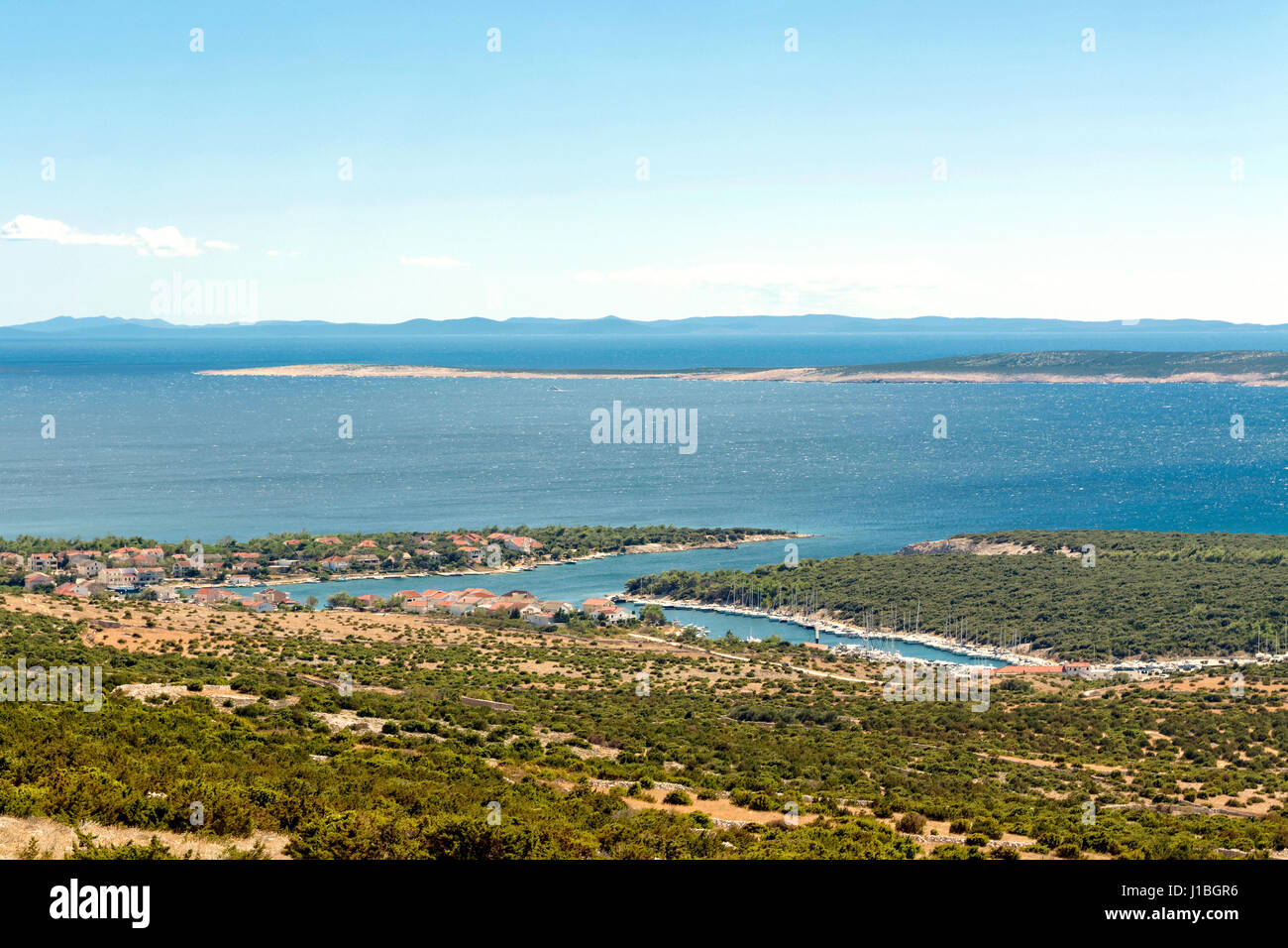 Simuni village, Pag island, Croatia Stock Photo - Alamy