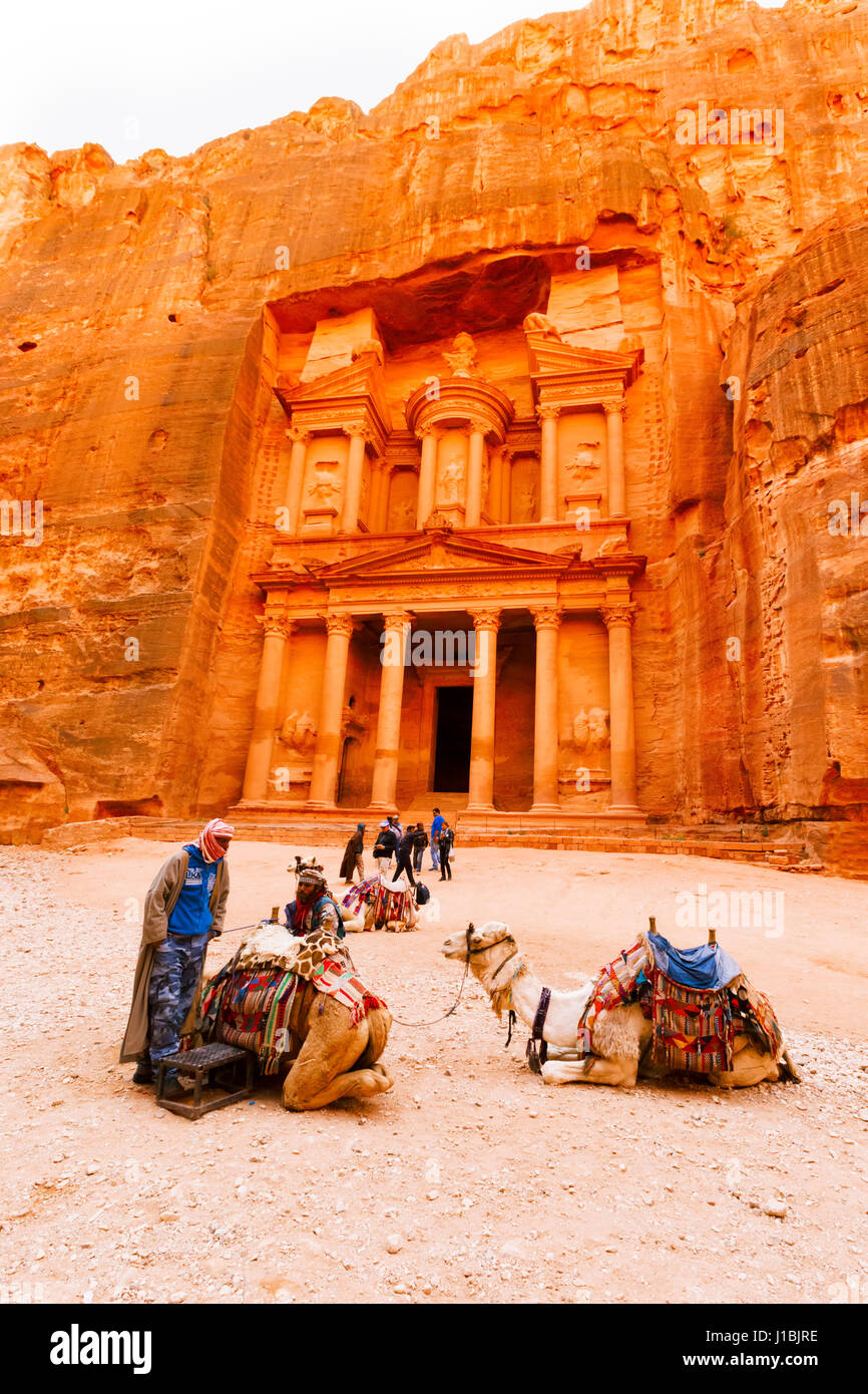 Petra, Jordan- March 16, 2017: Views of the Lost City of Petra in the ...