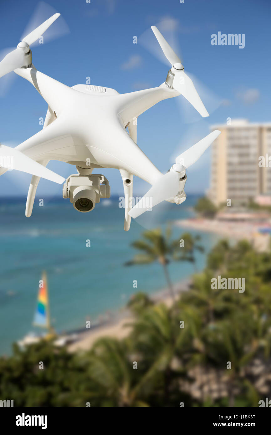 Drone flying over beach High Resolution Stock Photography and Images ...