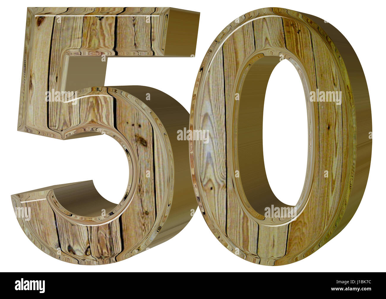 Numeral 50, fifty, isolated on white background, 3d render Stock Photo ...