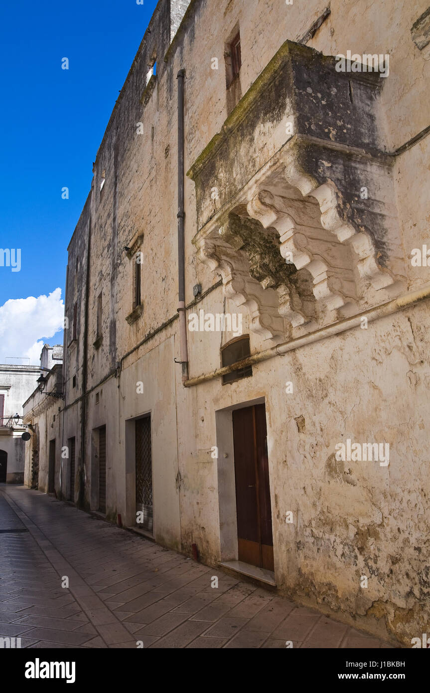 Historical palace. Presicce. Puglia. Italy Stock Photo - Alamy