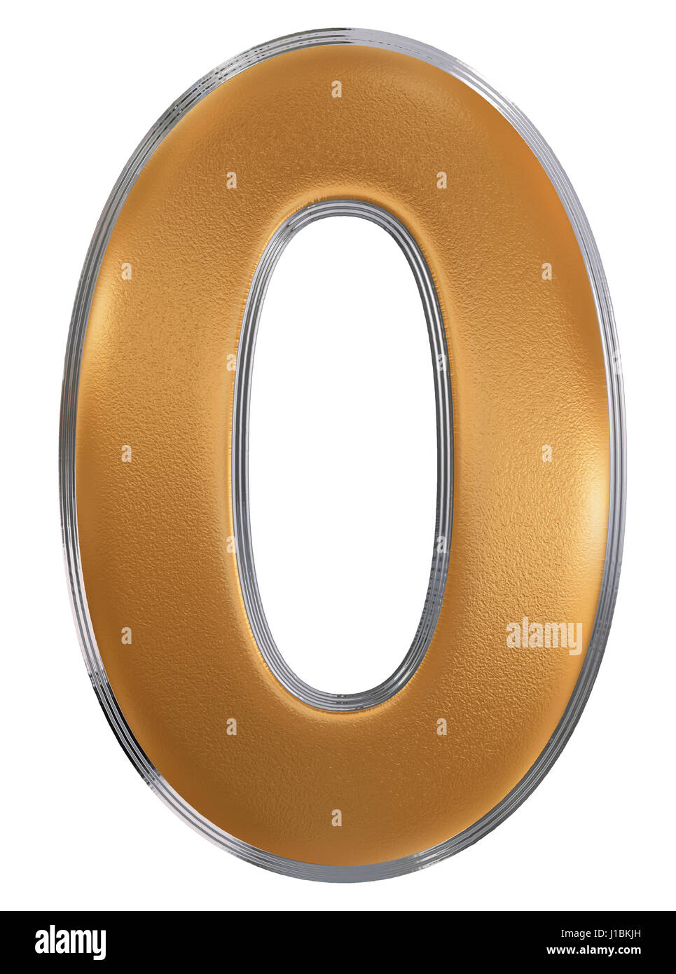 Numeral 0, zero, isolated on white background, 3d render Stock Photo ...