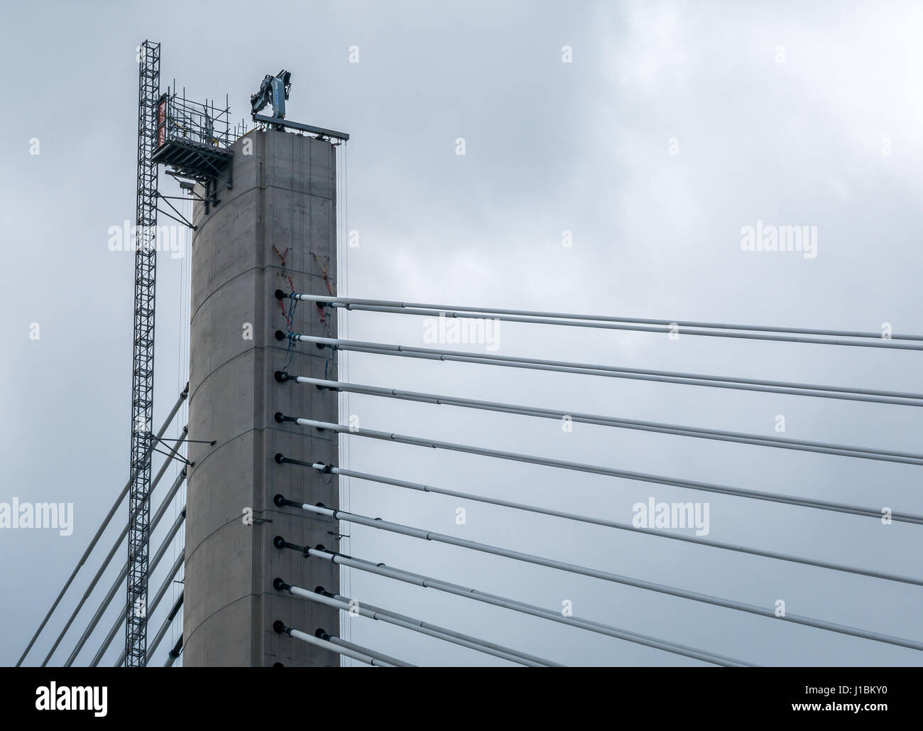 Bridge cables close up hi-res stock photography and images - Alamy