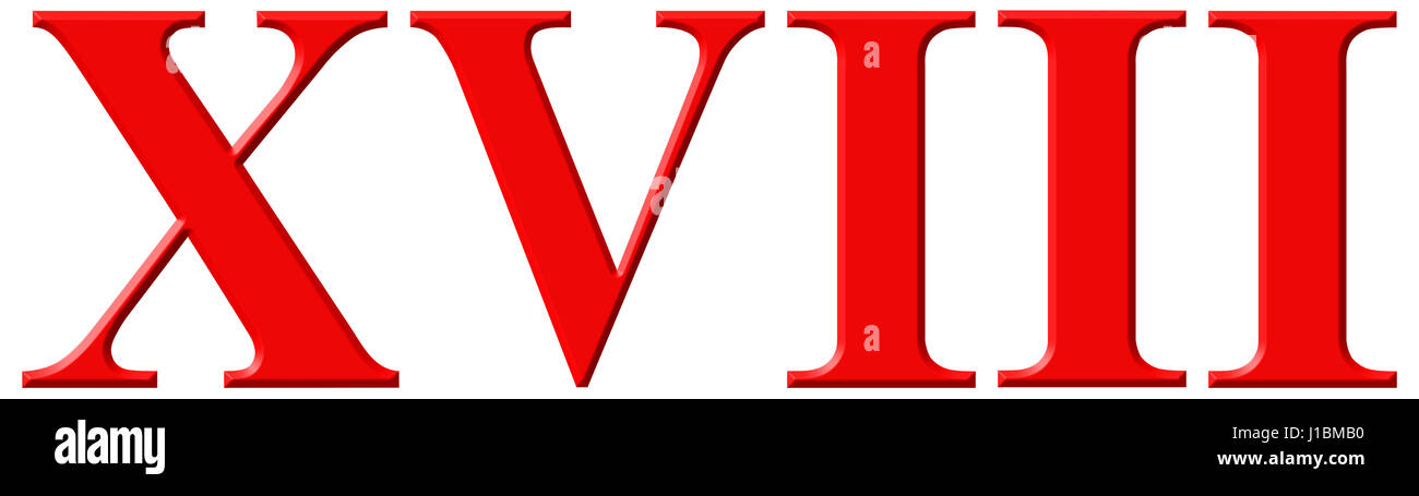Number Xviii High Resolution Stock Photography and Images - Alamy