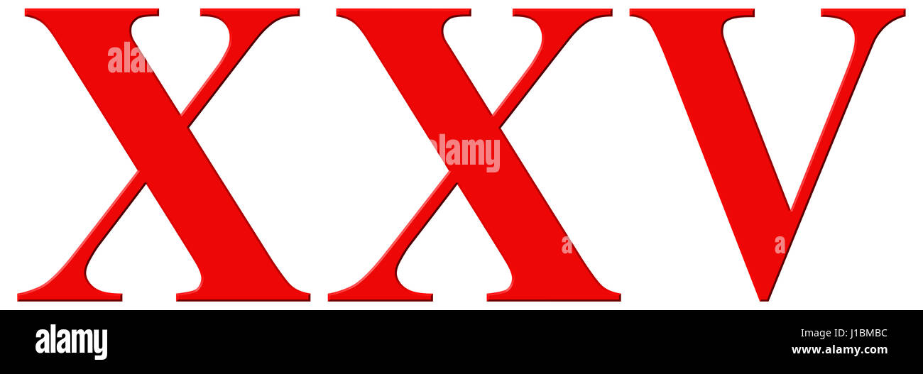 Xxv alphabet hi-res stock photography and images - Alamy