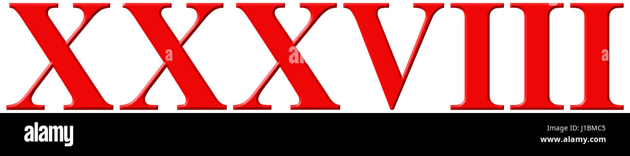 Xxxviii hi-res stock photography and images - Alamy