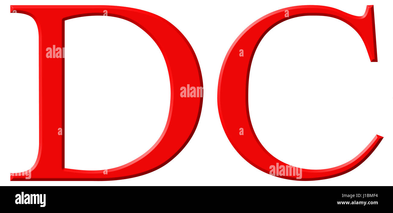 Roman numeral DC, sescenti, 600, six hundred, isolated on white ...