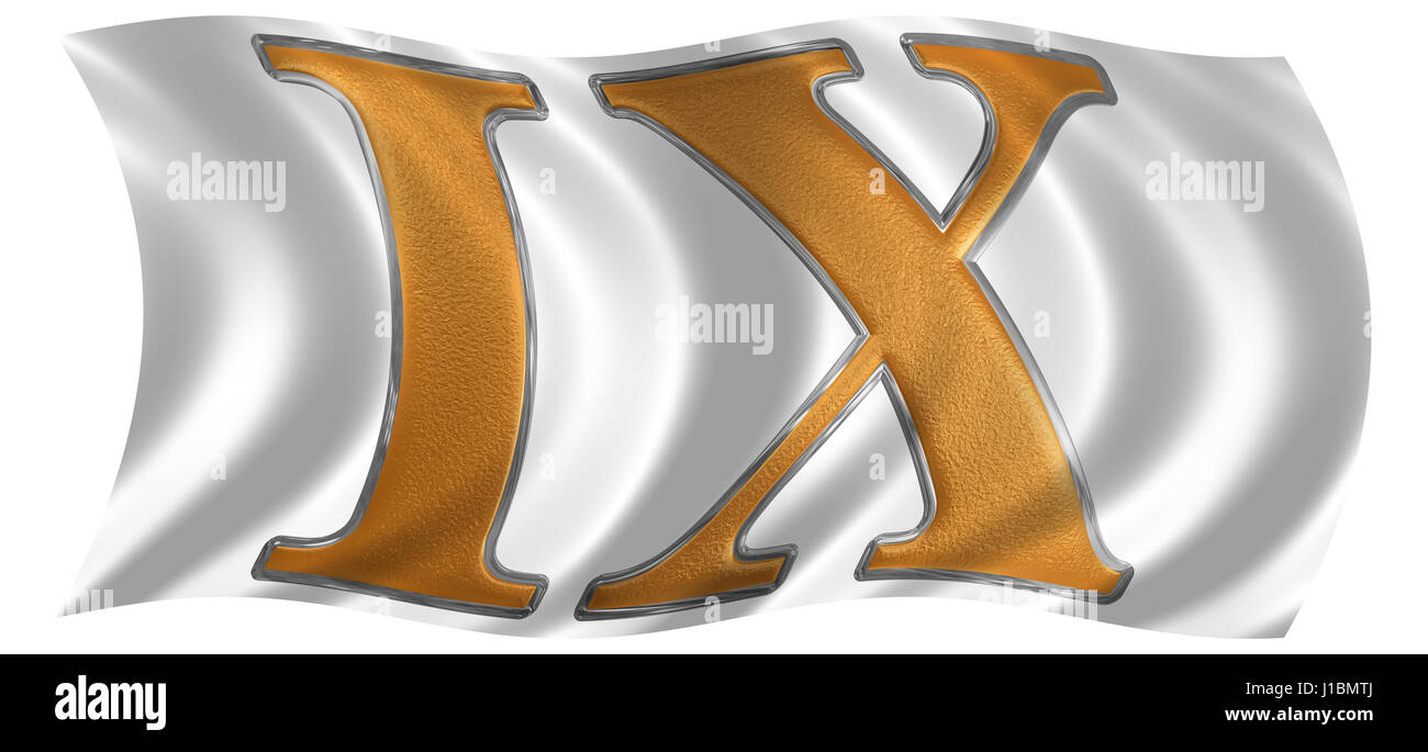 Roman numeral ix Cut Out Stock Images & Pictures - Alamy