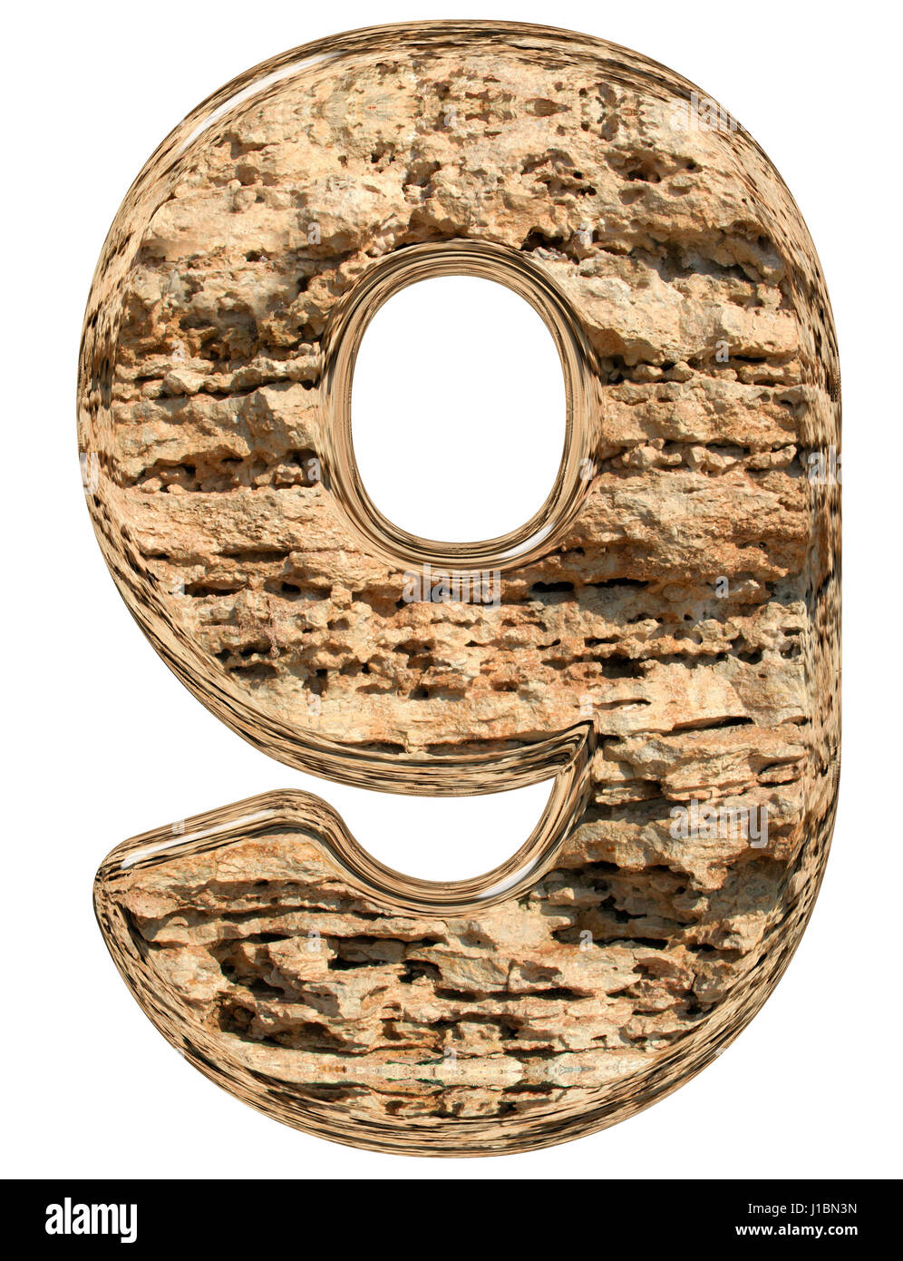 3d white isolated number nine hi-res stock photography and images - Alamy