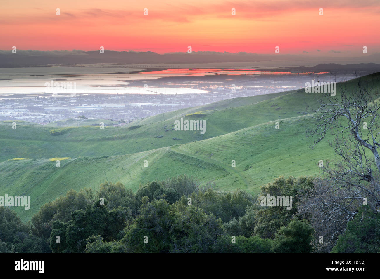 Sunset grasslands on santa hi-res stock photography and images - Alamy