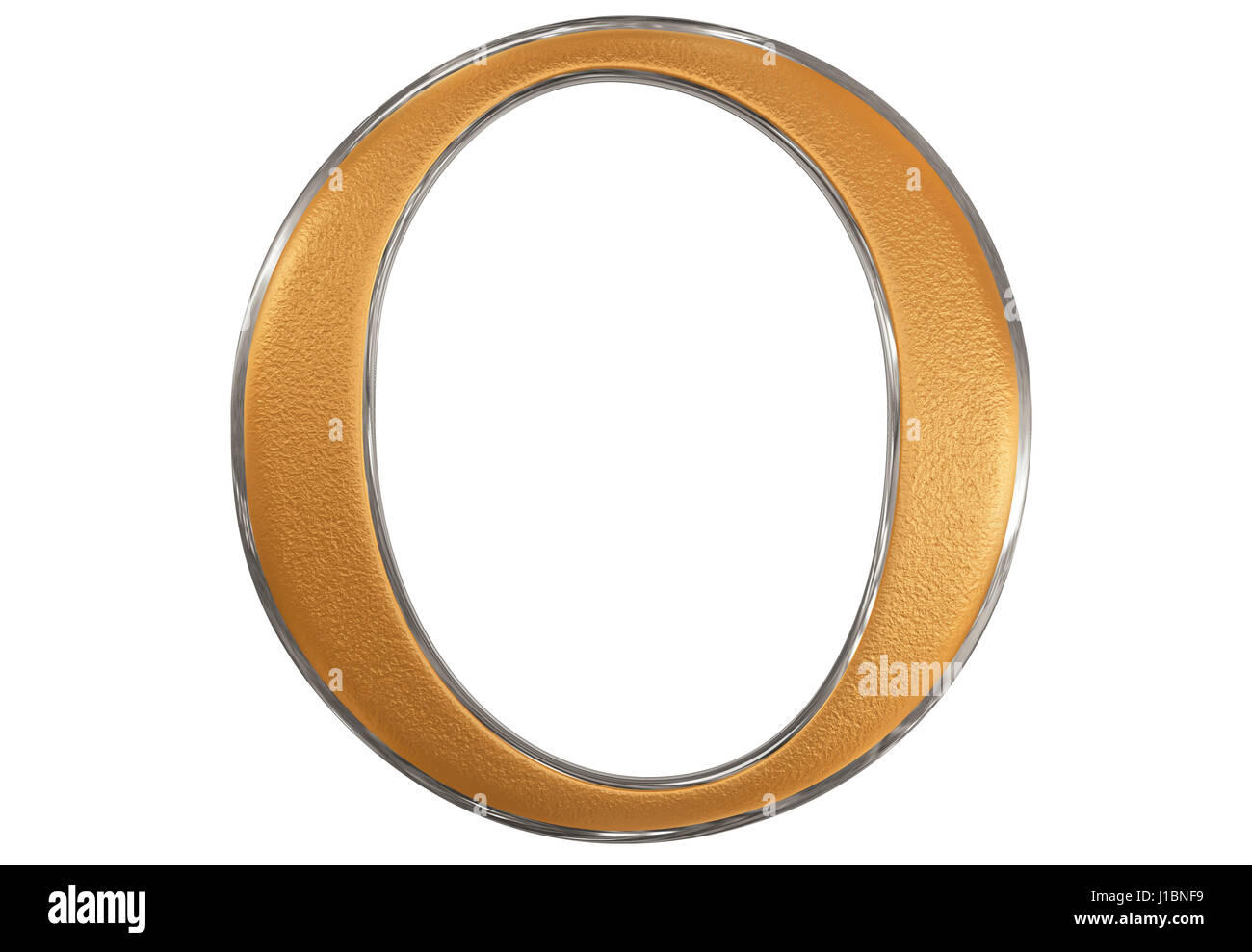 Uppercase letter O, isolated on white, 3D illustration Stock Photo - Alamy