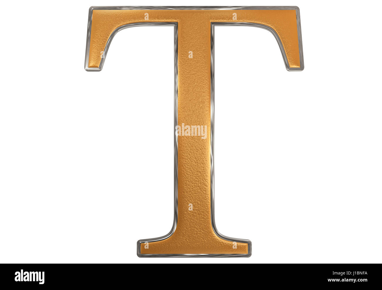 Uppercase letter T, isolated on white, 3D illustration Stock Photo - Alamy