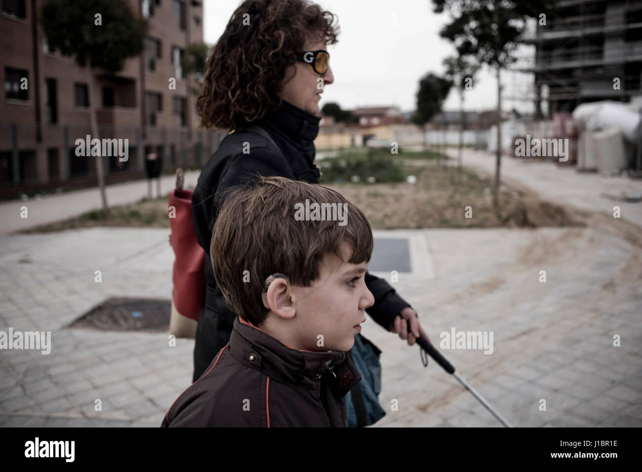 Blind deaf stick hi-res stock photography and images - Alamy